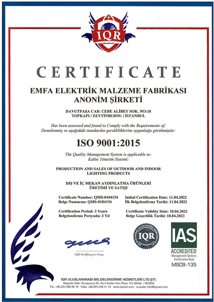 Certificates | EMFA