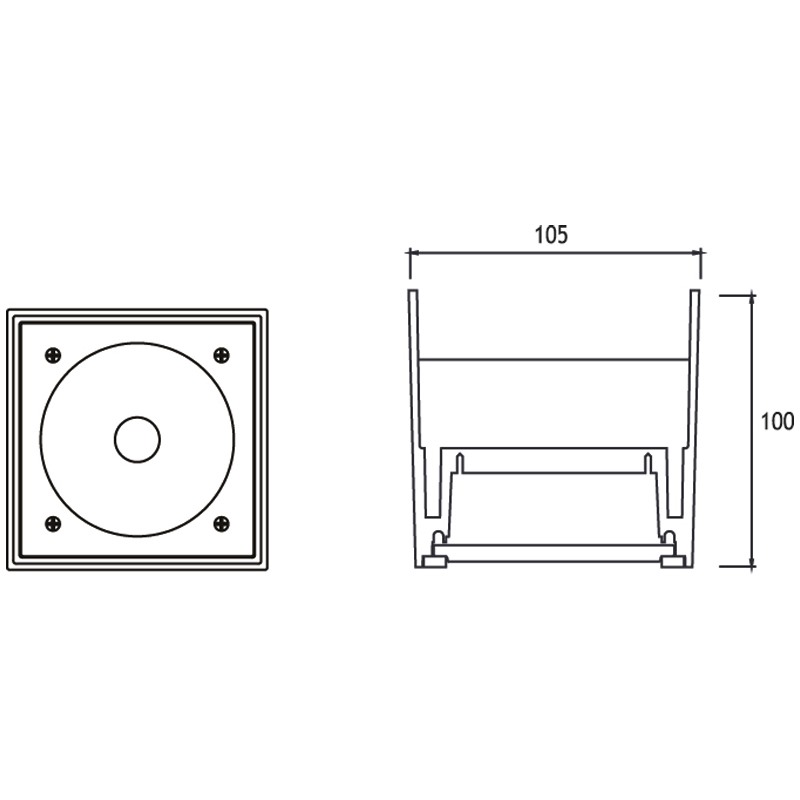 SQUARE - DOWNLIGHTS | EMFA