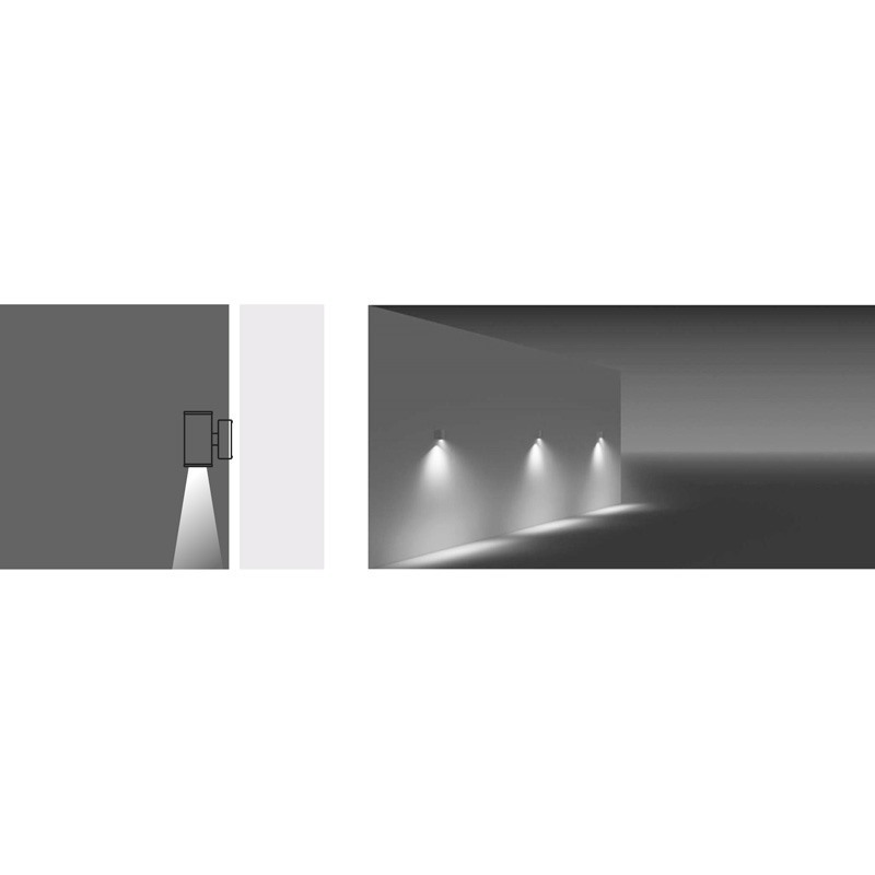 SQUARE LED APPLIQUE | EMFA