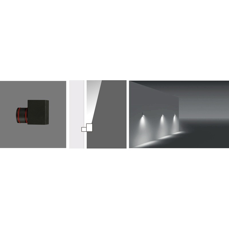 SQUARE MINI LED APPLIQUE | EMFA